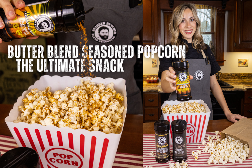 Butter Blend Seasoned Popcorn - The Ultimate Snack – The Bearded Butchers