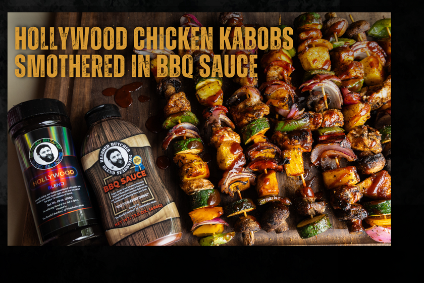 Hollywood Chicken Kabobs Smothered in BBQ Sauce – The Bearded Butchers