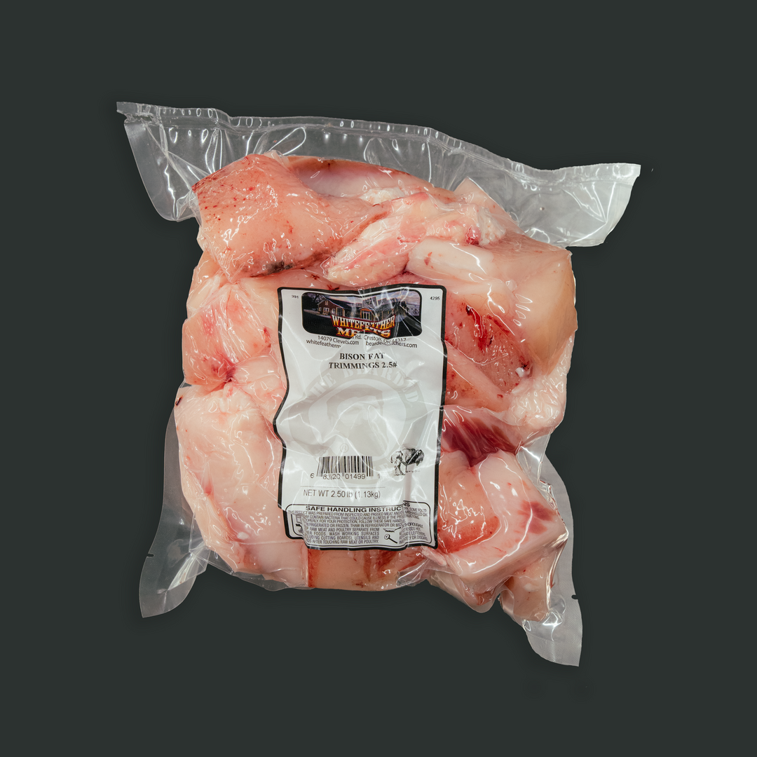 American Bison Fat Trimmings 2.5# – The Bearded Butchers