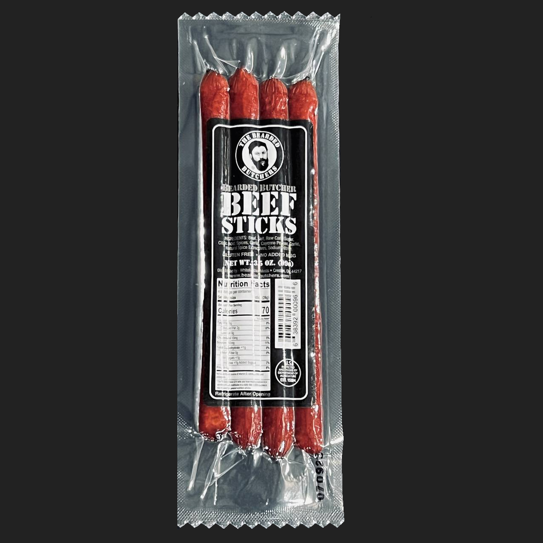 Bearded Butcher Beef Sticks 3.5oz - Case of 12 – The Bearded Butchers