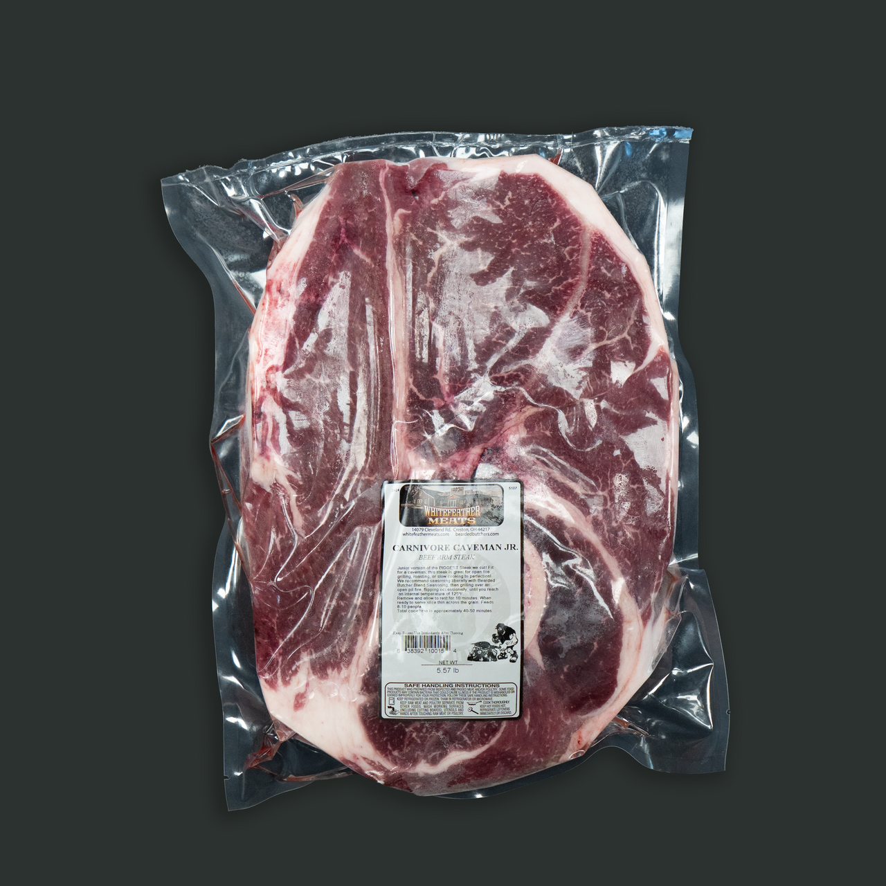 CARNIVORE CAVEMAN JR. Beef Arm Steak 4.5-5.5 lb – The Bearded Butchers