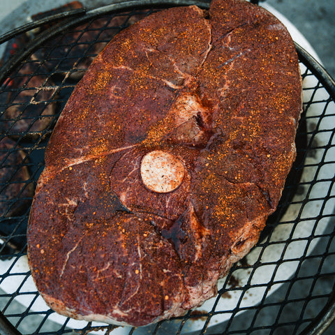 CARNIVORE CAVEMAN Beef Round Steak 9-11# – The Bearded Butchers