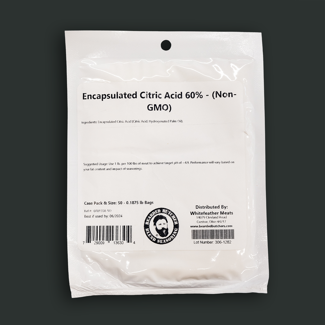 Encapsulated Citric Acid 60% - (Non-GMO) 3oz pack – The Bearded Butchers