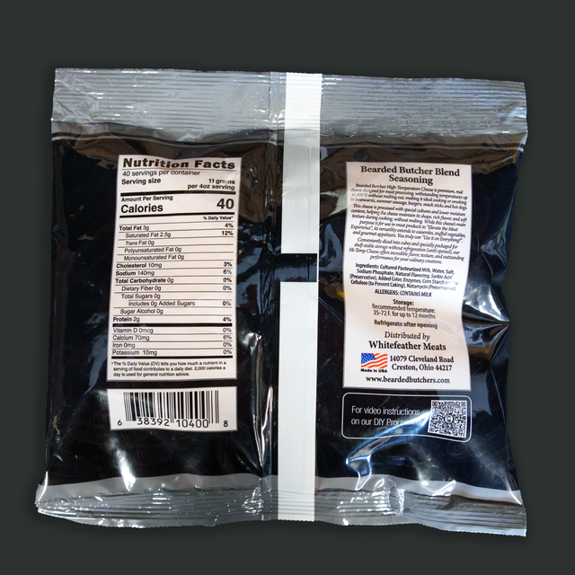 High Temperature Cheddar Cheese 1lb – The Bearded Butchers