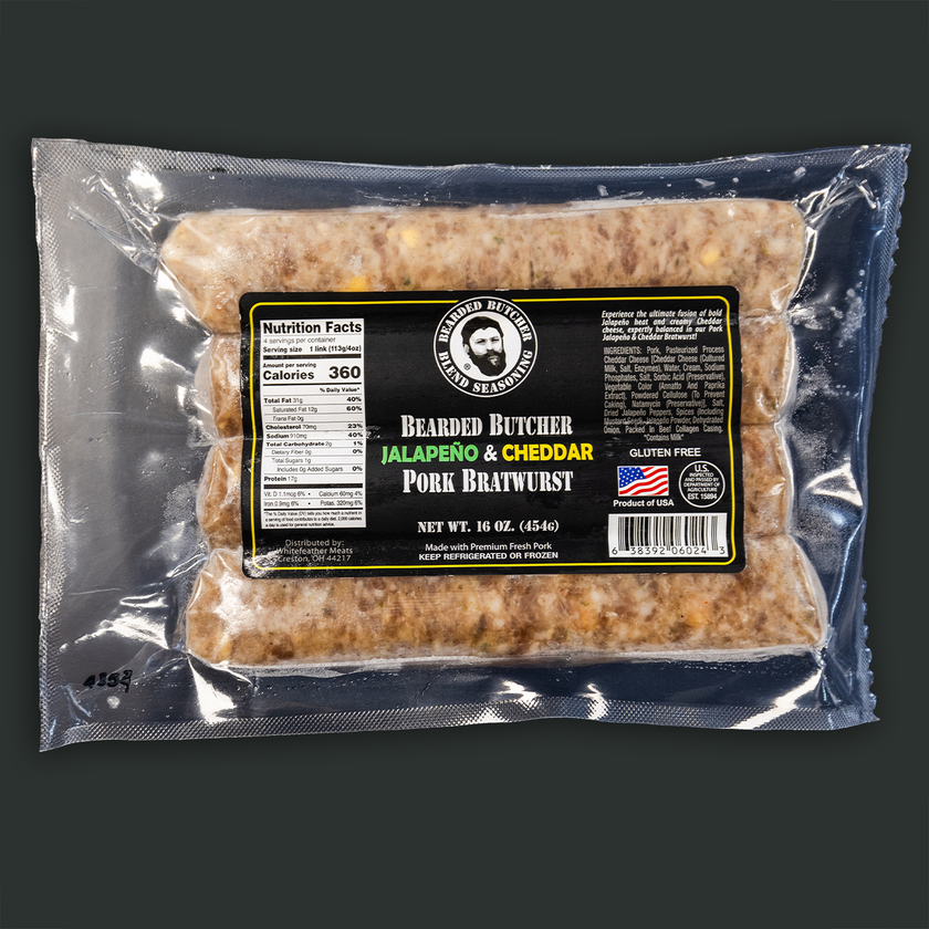 Bearded Butcher Pork Bratwurst 12 Pack – The Bearded Butchers