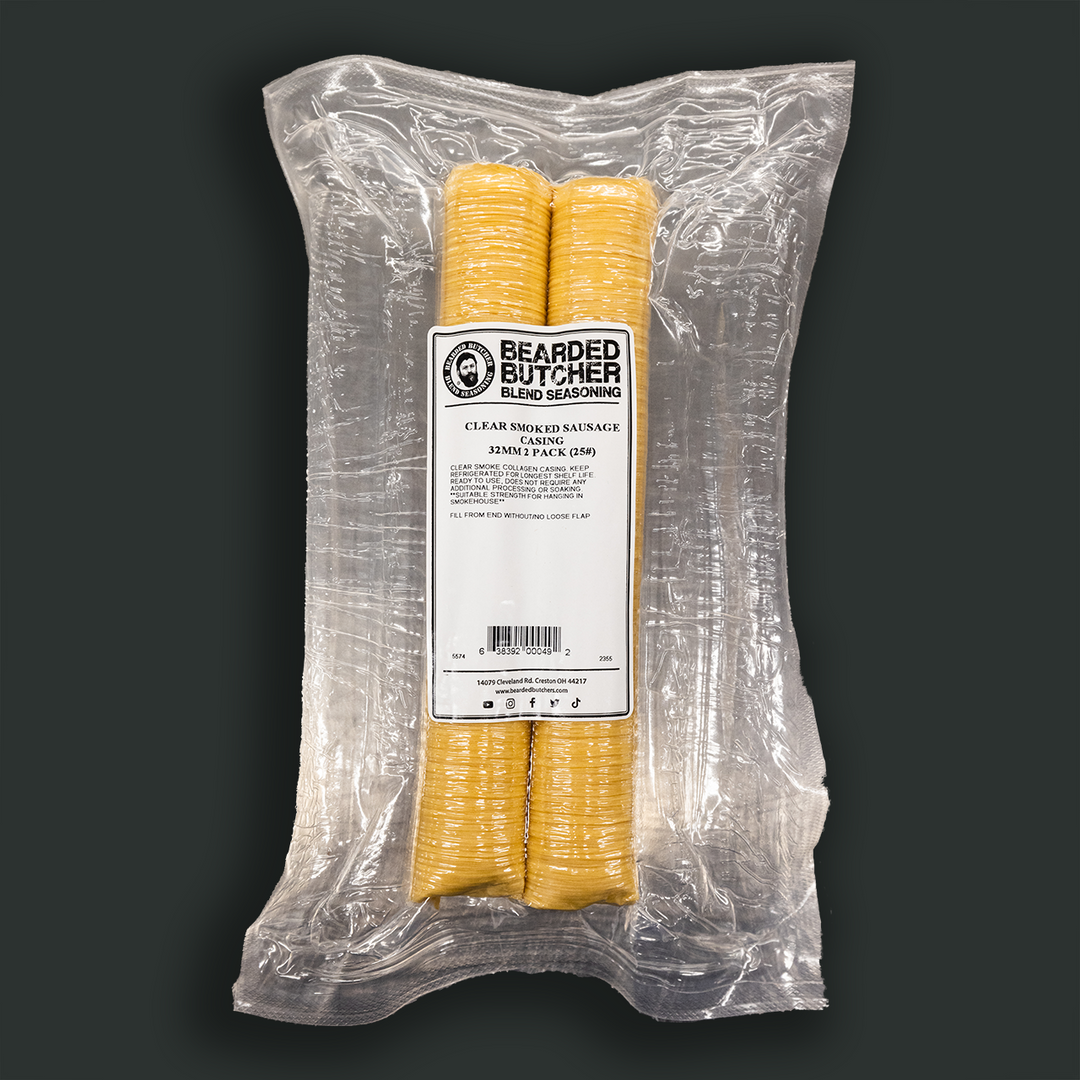 Clear Smoked Process Casing 32mm 2pk (25#) – The Bearded Butchers
