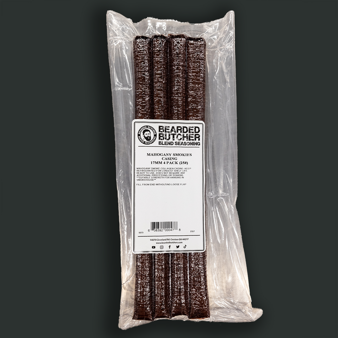 17mm Mahogany Collagen Snack Stick Casing 4 Pack – The Bearded Butchers
