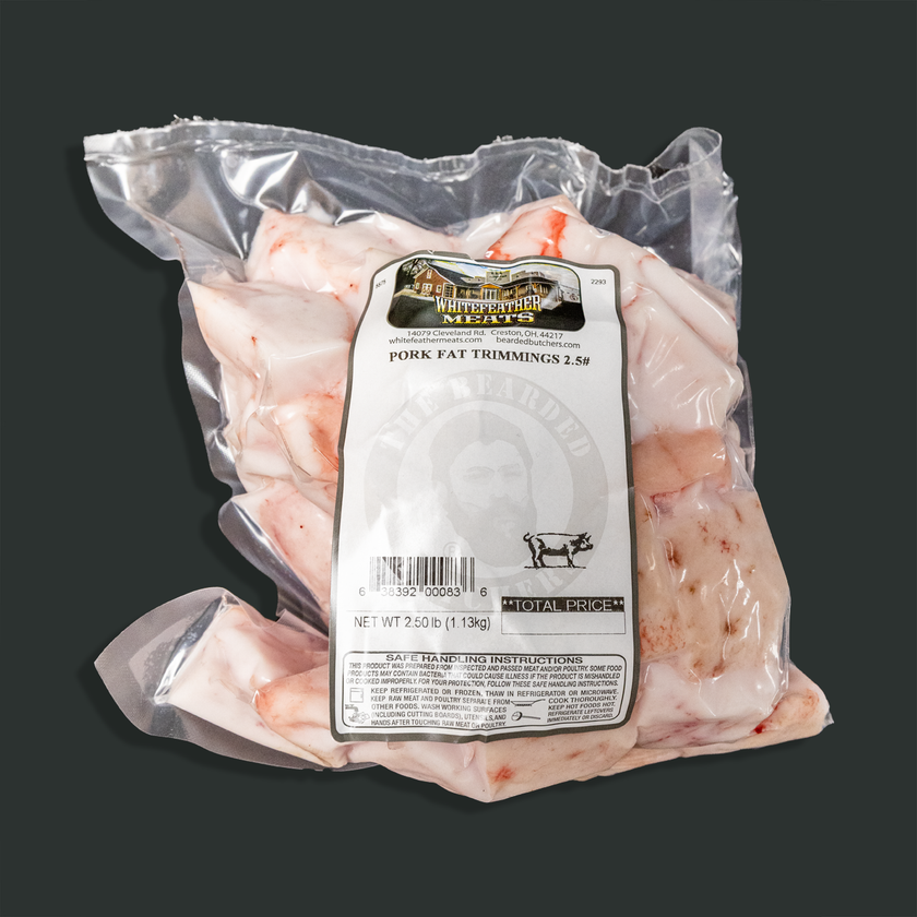 Pork Fat Trimmings 2.5# – The Bearded Butchers